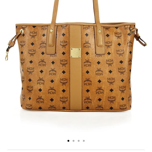MCM | Bags | Mcm Brown Logoprint Tote | Poshmark
